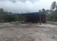 China Custom Q345 Steel Farm Shed with 50mm EPS Sandwich Panel 30m Span for sale