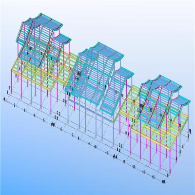 China Pre Engineered Prefabricated Steel Structures For Guanyin Temple for sale