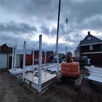 China Cement Board Steel Structure Homes With Floor Deck for sale