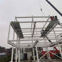China Cement Board Steel Structure Homes With Floor Deck for sale