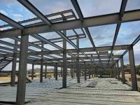 China Galvanized C Light Steel Frame Workshop With Sliding Door for sale