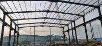 China Q235B H Steel Frame Building with Sandwich Panel Roof for Warehouse Workshop for sale