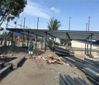 China Grey Color H Section Prefabricated Steel Structures For Garages for sale