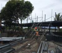 China Grey Color H Section Prefabricated Steel Structures For Garages for sale