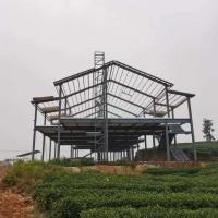 China 110km/h Metal Steel Structure Building with Stair Q345B Steel Construction for sale
