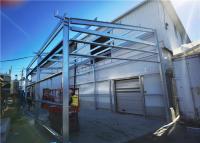 China Hot-Dipped Galvanized Steel Frame Metal Storage Building Single Slope Roof 12-18m Span for sale