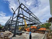 China Q345 Steel Structure Frame Warehouse Building for Food Waste Station 20m Span for sale