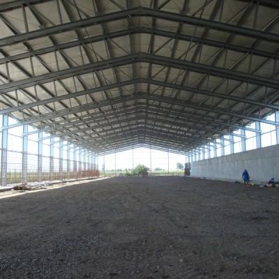 China Light Steel Structure Metal Building Chicken Coop 75mm Rock Wool Panel for Philippines for sale