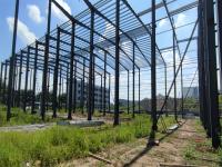 China Q235 Prefab Steel Building with EPS Sandwich Panel 50-150mm for Warehouse Workshop for sale