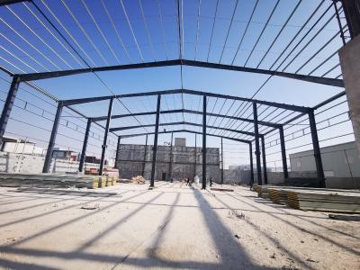 China H Steel Large Span Steel Structure Warehouse for Storage Q345B 250x250mm Column for sale