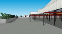 China H Steel Large Span Prefab Steel Structure Building for Factory Warehouse 75mm Rock Wool Panel for sale