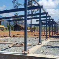 China Prefabricated Light Steel Structure Warehouse Q345B Custom Design 250x250mm Column for sale
