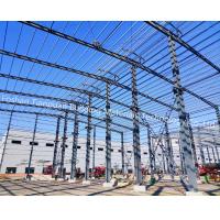 China Prefab Steel Structure Warehouse Building with Q345B Steel Column 250x250mm for sale
