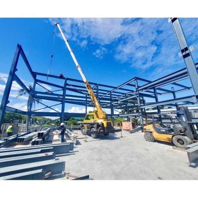 China 3 Storey Steel Beam Structure Car Parking Building 450mm Beam Height Q345B for sale