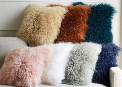 China 16 Inches Mongolian Fur Pillow for sale