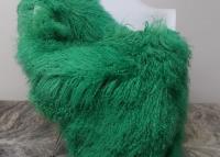 China Luxury Soft Dyed Mongolian Sheepskin Rug For Bed Sofa Decorative Throw Blankets for sale