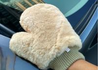 China Lambswool Wash Mitt For Car Interior Cleaning , Lambswool Polishing Mitt for sale