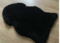 China Chair Seat Covers Natural Australian Sheepskin Rug Washable With 55-75mm Wool for sale