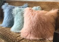 China 18 Inches Long Sheep Fur Decorative Pillows for sale