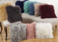 China Genuine Lamb Mongolian Fur Pillow 18
