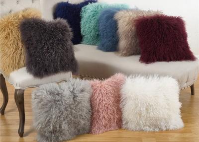 China Genuine Lamb Mongolian Fur Pillow 18