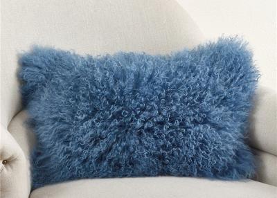 China Luxury 100% Real Mongolian Fur Pillow For Home Bedroom Decorative 12