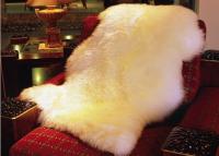 China Real Sheepskin Rug 100% Australian Long Wool Natural White 2*3feet for sale