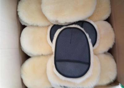 China Sheepskin Car Wash Mitt Single Side Lambs Wool Car Detailing Polishing Glove for sale
