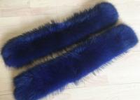 China Raccoon fur collar 100% Real Raccoon Fur Collar Large Blue Coat Trim Accessories for sale