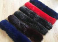 China Women Detachable Raccoon Fur Collar Hood Trim 70cm Warm Decorative For Parka for sale