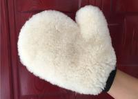 China Auto Detailing Real Car Cleaning Gloves , Ultra Soft Wool Car Wash Mitt for sale
