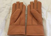 China Genuine Shearling Brown Warmest Sheepskin Gloves M / L Size For Kids / Adults for sale