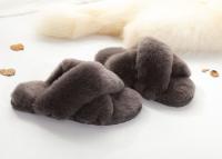 China Anti Slip Leather Indoor Sheep Wool Slippers Comfortable Practical For Indoor for sale