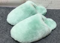 China 100% Handmade Durable Sheep Wool Slippers Soft Dyed Colors For Toddler / Adults for sale