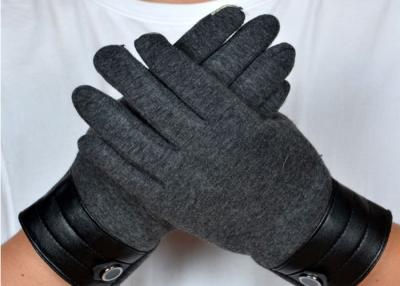 China Dark Grey Ladies Touch Screen Gloves , Winter Gloves With Touch Screen Fingers for sale
