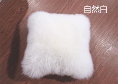 China Lambswool Car Seat Headrest Neck Cushion Pillow , Fluffy Hairs Car Neck Support Pillow for sale