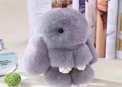 China 100% Handmade Handbag Bunny Fluffy Keychain Christmas Gift With Customized Color for sale