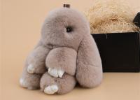 China Portable Cute Pendant Rabbit Fur Keychain For Car / Bag Accessories for sale