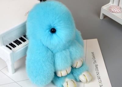 China Cute Rabbit Fur Keychain Soft Mini Size Lightweight For Car Accessories for sale