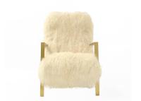China Custom Made Luxury Long Hair Real Mongolian Fur Plate Cover For Armchair for sale