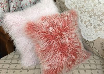 China Mongolian Fur Pillow For Hotel Decorative for sale