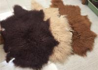 China Real Grey Mongolian Sheepskin Rug 20