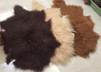 China Real Grey Mongolian Sheepskin Rug 20