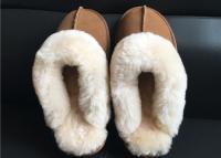 China Ladies Countess Sheepskin Slippers Chestnut Deluxe Ladies Sheepskin slipper brown for sale