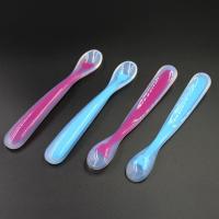 China BPA Free Food Grade Silicone Baby Feeding Spoon Soft for Newborn 6 Months for sale