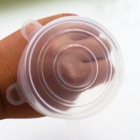 China Reusable Silicone Stretch Lids 6 Sizes 6.5-20.5cm Food Grade Kitchen Storage Covers for sale