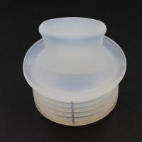 China Durable Odorless Silicone Wine Barrel Bungs , Transparent Flask Rubber Stopper for sale