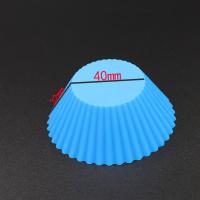 China Nontoxic Practical Silicone Cupcake Mould , Microwaveable Silicone Baking Cases for sale