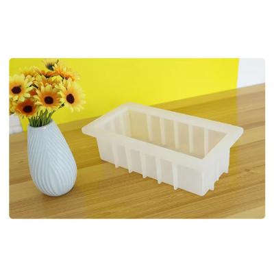 China Custom 1L Rectangle Silicone Baking Mold Non-Stick Bread Toast Mold 24.4x13x6.6cm for sale