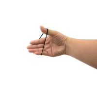 China Reusable Silicone Hair Ties 3mm Thick 5cm Diameter Non Slip High Elastic Hair Bands for sale